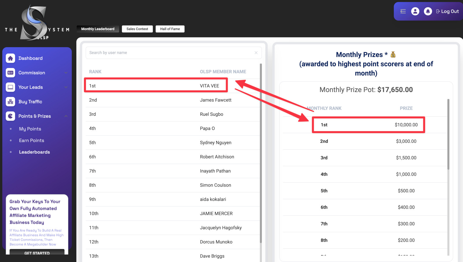 OLSP #1 Top Affiliate